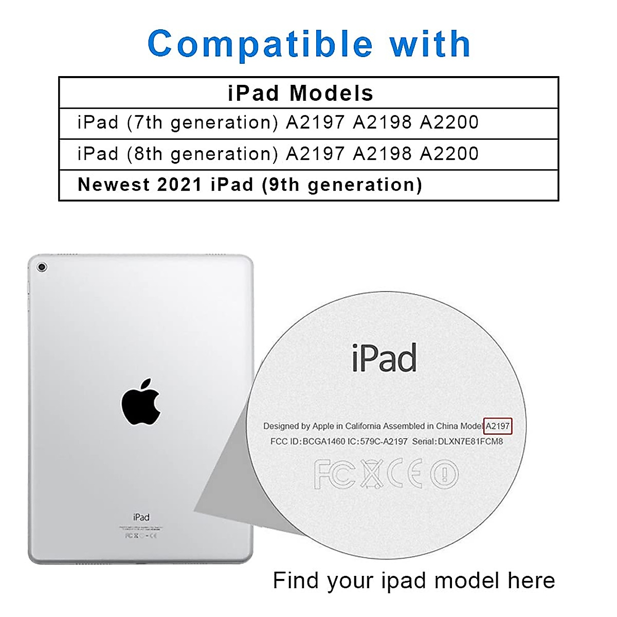 aoub Case for iPad 9th/8th/7th Generation 10.2 inch, Stand Folio Detachable Wireless Bluetooth Keyboard Cover Soft TPU Back Case with Pencil Holder for iPad 10.2 2021/2020/2019, Light Green