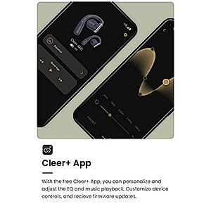 Cleer Audio ARC Open-Ear True Wireless Headphones with Touch Controls, Long-Lasting Battery Life, Touch Control, and Powerful Audio for Music, Podcasts, and More (Blue)