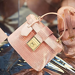 Designer Bucket Hangbag for Women Chic Stylish Girl Mini Box Crossbody Bag Clutch Purse Casual Fashion Shoulder Bag Simple Tote