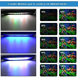 VARMHUS Aquarium lED Light,Fish Tank Light, Plant Light (4.8W, Black)