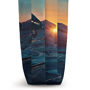 Star Wars The Mandalorian and Grogu Sunset Poster Tote Bag