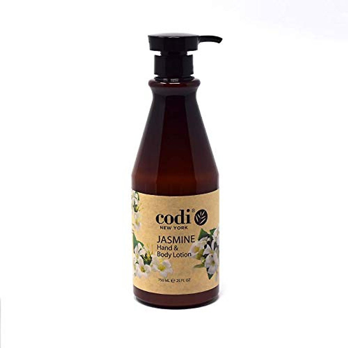 CODi Jasmine Lotion - Body and Hand Lotion with Pump for Women and Men - Jasmine Body Lotion with Wonderful Jasmine Scent - Less Greasy, Quick Absorbent - 1 750ml Bottle and 2 100ml Tubes