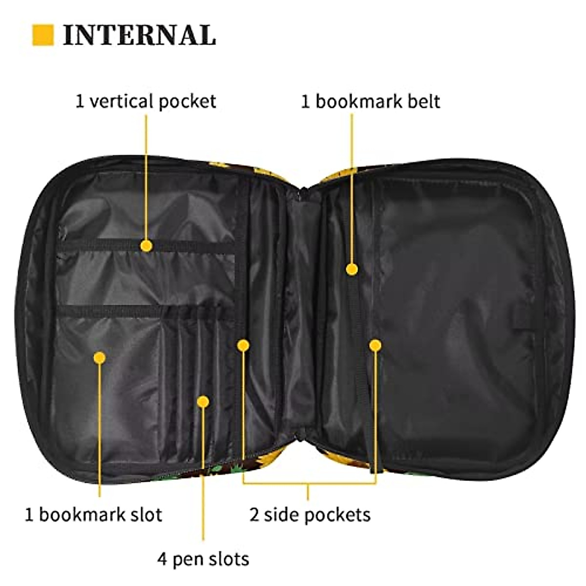 Dolyues Bible Cover Case for Women Female with She is Clothed with Strength and Dignity Pattern for Protection Bible Book with Handles