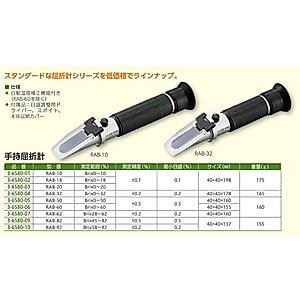 AS ONE On-Hand Refractometer Brix0-18/3-6580-02
