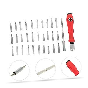 Generic Eyeglass Repair Kit 32-in-1 Phone Watch Repair Tool Set Precision Screwdriver Set Screwdriver Bit Tool for Phone Disassembly