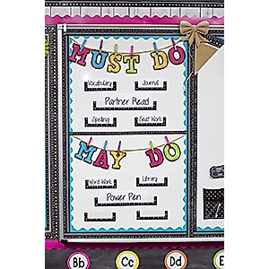 Teacher Created Resources Chalkboard Brights Bold Block 4-Inch Letters Combo Pack (TCR5617)