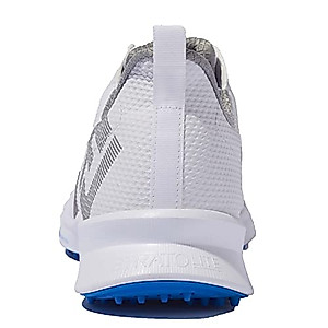 FootJoy Men's FJ Fuel Golf Shoe, White/White/Blue Jay, 12