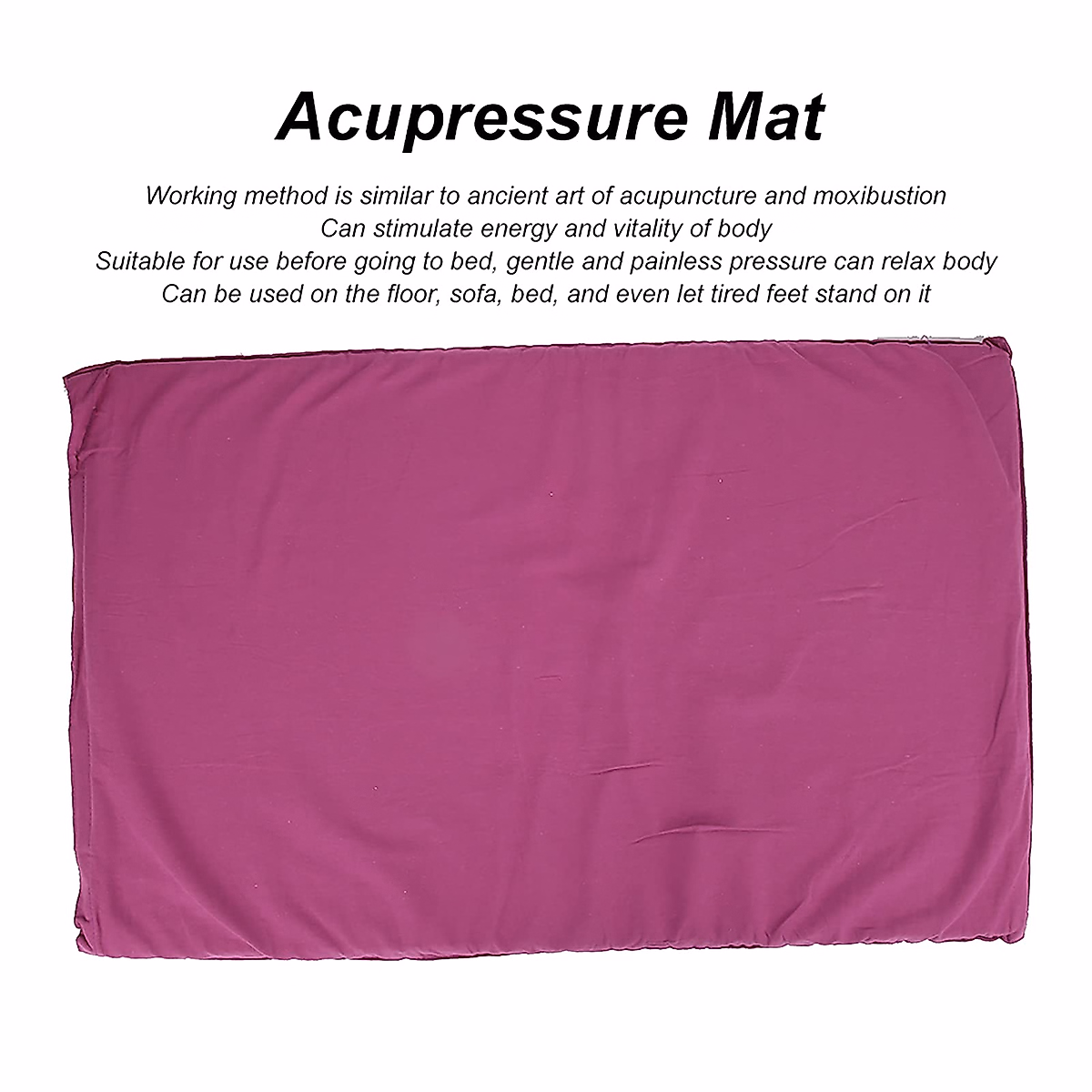 GLOGLOW Gymnasium Exercise Mats, Acupressure Mat Pillow Set Massage Yoga Pad Mat with Carry Bag()