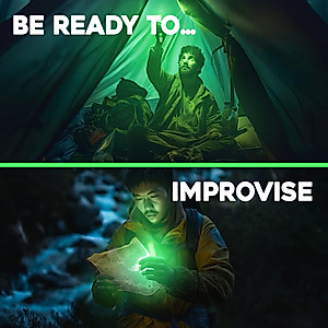 Be Ready - Industrial 12 Hour Illumination Emergency Safety Chemical Light Glow Sticks 24 Pack - Green