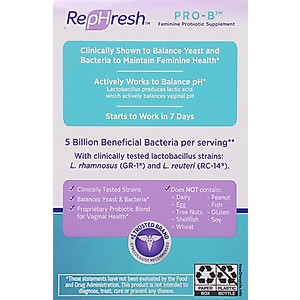 Rephresh Pro-B Probiotic Supplement for Women, 30 Oral Capsules