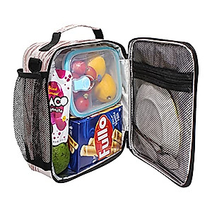 Lunch Bag Insulated Boxes Leopard Print Cheetah Rose Gold Cooler Lunch Handbags African American Woman Organizer Containers for Picnic School Office