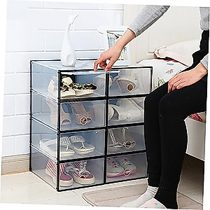 WATIIFUFU 4pcs Box Shoes Storage Shoes Organizer Shoe Holder Shoes Case Container Clamshell Pp