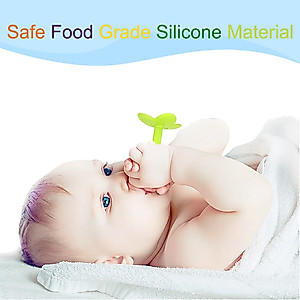 Baby Teething Toys 6 PCS BPA Free Silicone Baby Teethers, Freezer Safe Organic Infant Teething Toys Soft & Textured for Natural Brain Development