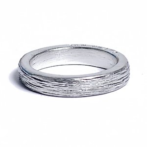 Pirantin 10th Wedding Anniversary Tin Ring - Ladies - Inscribed with Ten Years (5)