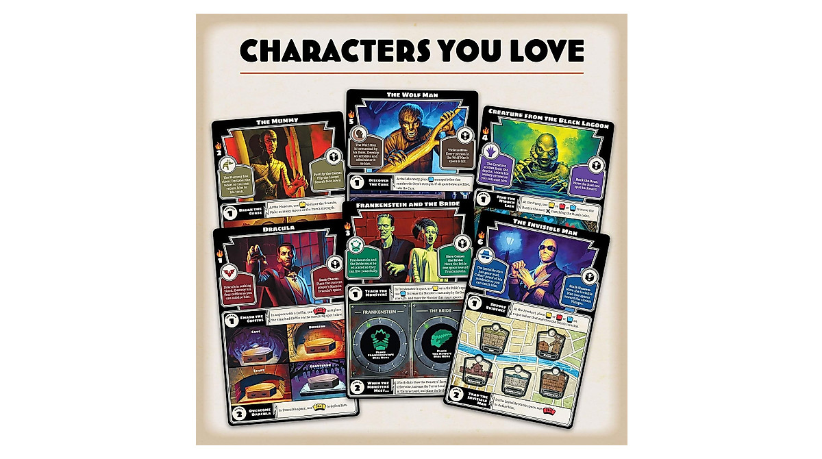 Horrified: Universal Monsters Co-op Strategy Board Game