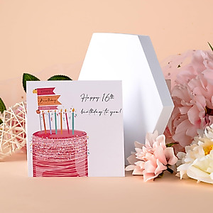 16th Birthday Gifts for Girls, Sweet 16 Birthday Gift Ideas, Gifts for 16 Year Old Girl, Happy 16th Birthday Gifts for Girls Daughter, Niece, Granddaughter, Best Friends Female Sister Bestie