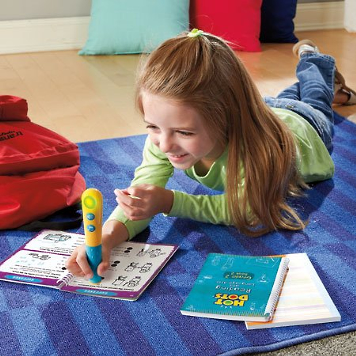 Educational Insights Hot Dots Let's Master 2nd Grade Reading Set, Interactive Workbooks, 100 Reading Lessons, Ages 7+