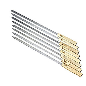 G & F Products FBA_25618 BBQ Kabob skeer, silver