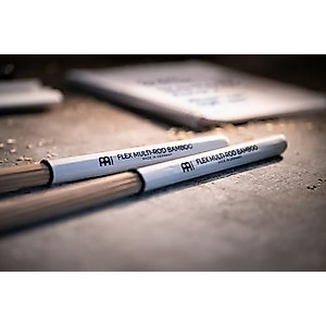 Meinl Stick & Brush Flex Multi-Rod Bundle Specialty Drumsticks for Low Volume Quiet Acoustic Music on Drums/Percussion, Bamboo Dowels, Natural, one Size (SB202)