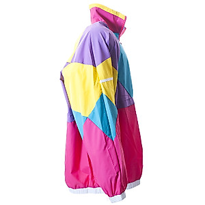 Funny Guy Mugs Like Totally 80s & 90s Retro Neon Windbreaker, Medium