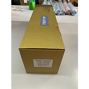 YOUTOP 4PK TN-321 TN321 ( A33K130 A33K430 A33K330 A33K230 ) Toner Cartridge Replacement for Konica Minolta bizhub C224e C364e C284e C224 C284 C364