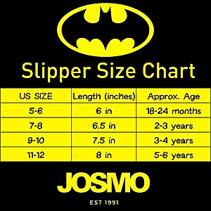 DC Comics Boy's Batman Plush Slippers (Black/Blue, Numeric_5)