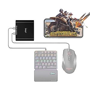 ipega PG-9116 Wireless 4.0 Mobile Game Controller Keyboard and Mouse Converter Adapter for Android Devices Smartphone/Tablet (Black)