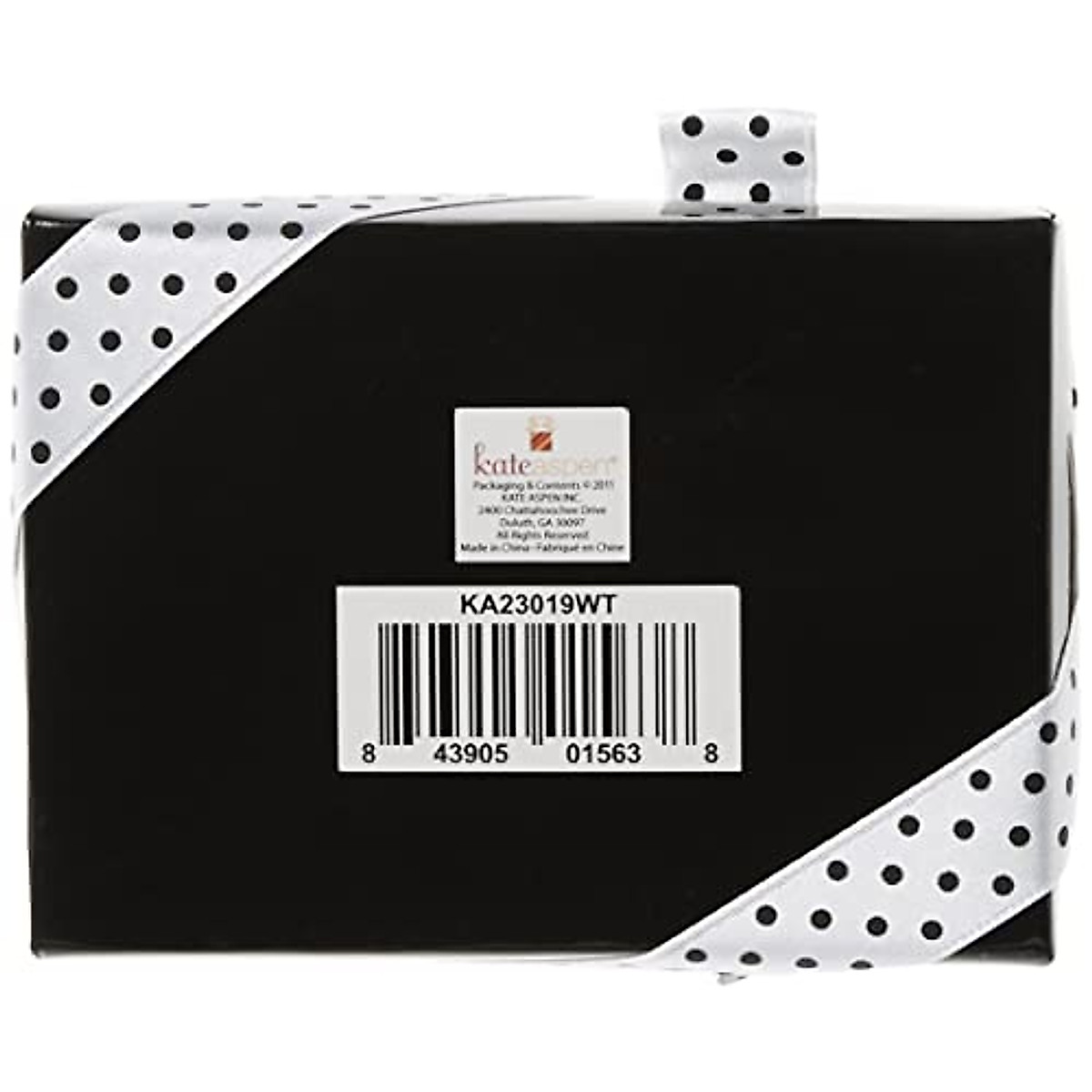 Swee-Tea Ceramic Tea-Bag Caddy in Black & White Serving-Tray Gift Box