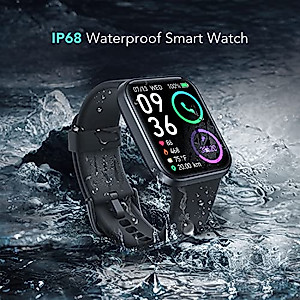 SKG Smart Watch for Men Women Android iPhone, Smartwatch with Alexa Built-in & Bluetooth Call(Answer/Make Call) 1.69" Fitness Tracker with IP68 Waterproof, 60+ Sports, Heart Rate SpO2 Monitor, V7 Pro