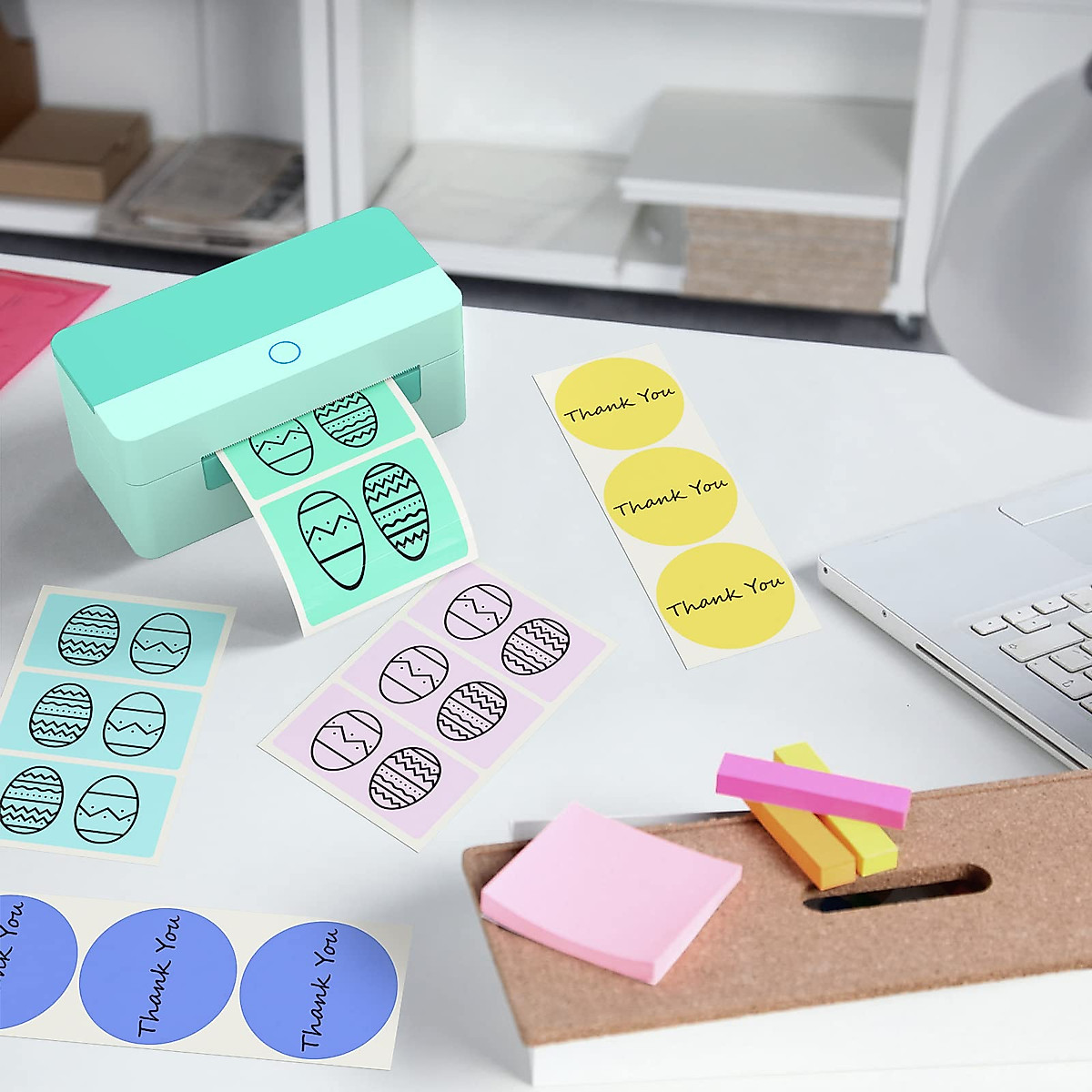 OFFNOVA Shipping Label Printer, 4x6 Label Printer for Shipping Packages, High Speed USB Thermal Printer, Supports ShipStation UPS FedEx Ebay (USB Version)