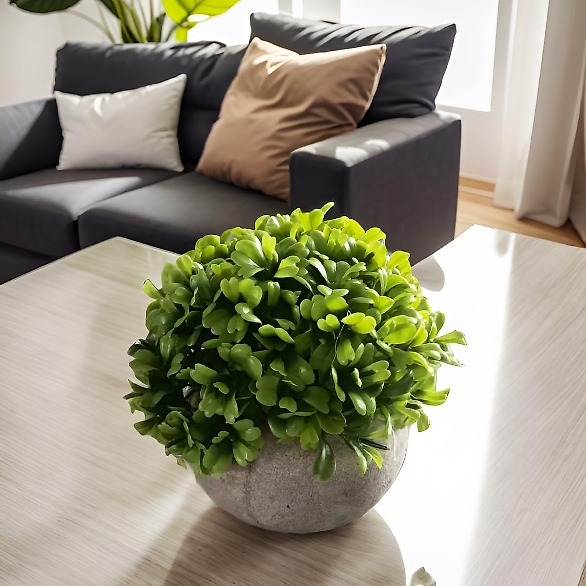 VeKker Stylishly Elevate Your Space with Artificial Potted Plants - Perfect for Home & Office Decor, Bathrooms, and Small Spaces
