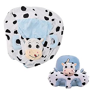 Petyoung Cute Baby Sofa Cover, Baby Support Seat Cover Washable Baby Learning Seat Plush Shell Chairs Cushion for Infants Toddler - NO Filling