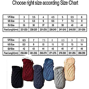 TTXS Indoor Floor Non-Slip Thermal Socks,Woven and Velvet Indoor Socks Slippers,Women Winter Non-Slip House Slipper Socks Thermal Socks Winter (Black,9.5-10.5)