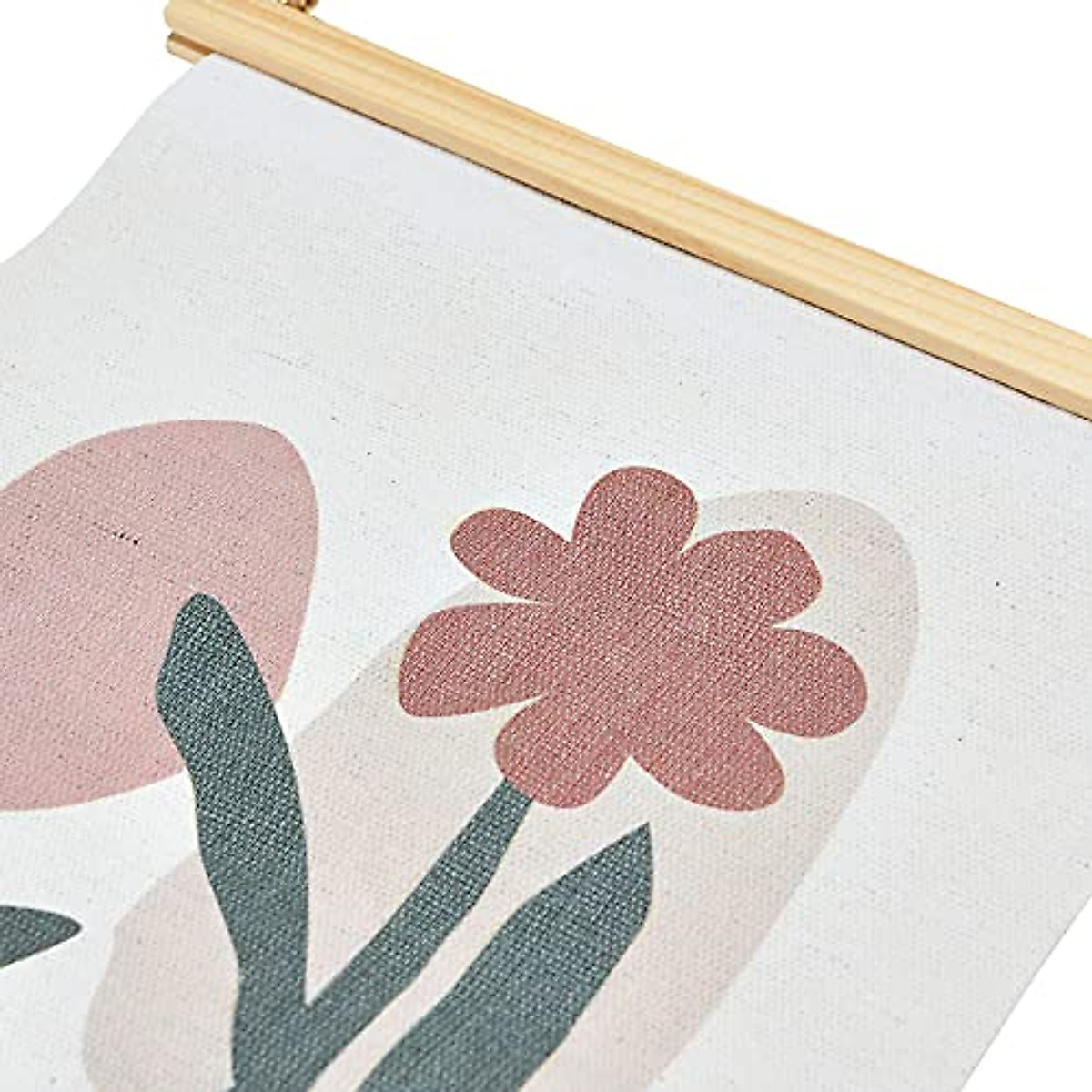 Main + Mesa Abstract Floral Canvas Wall Scrolls, Set of 3