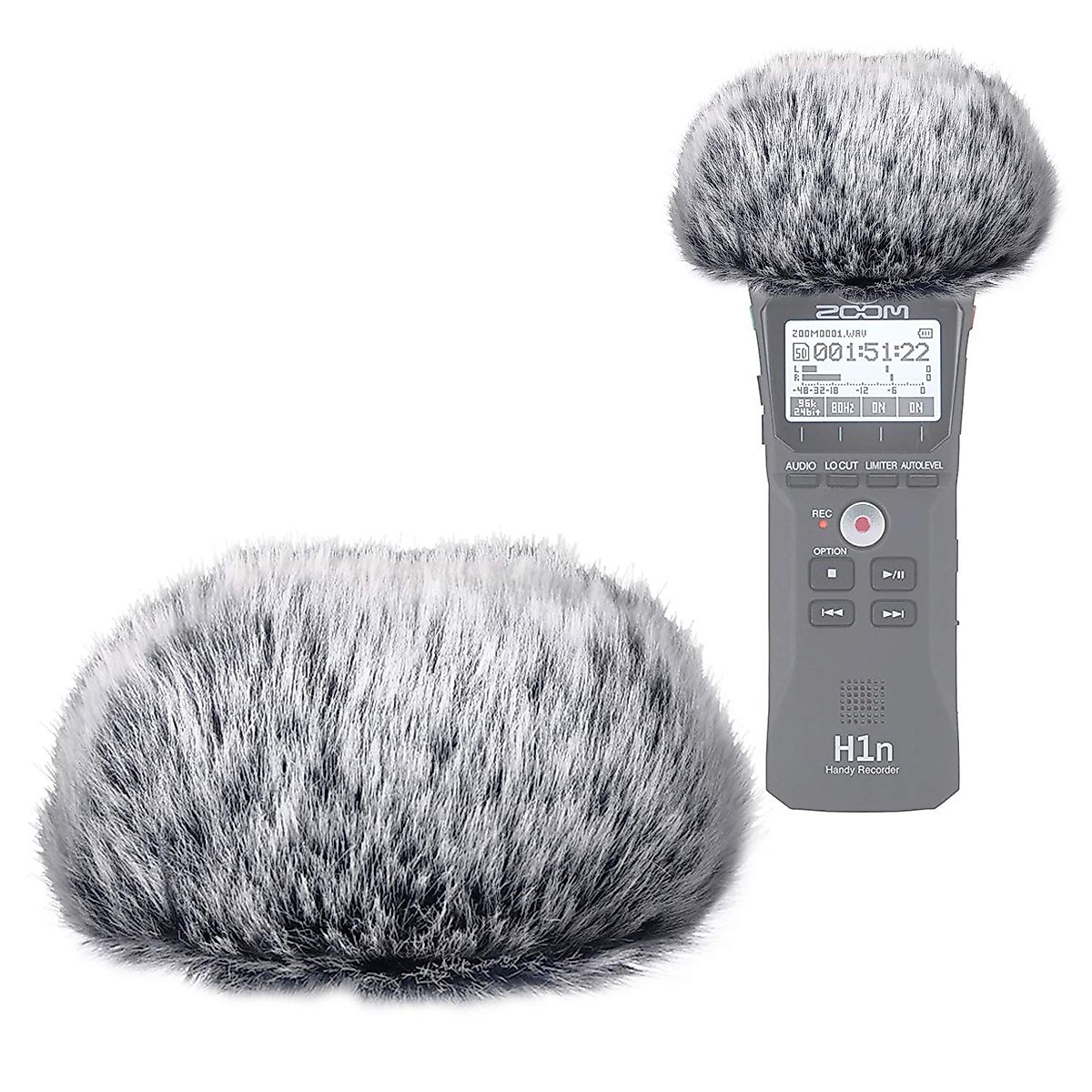SUNMON H1N Microphone Windscreen Muff Suitable for Zoom H1n Handy Portable Digital Recorder to Reduce Noise