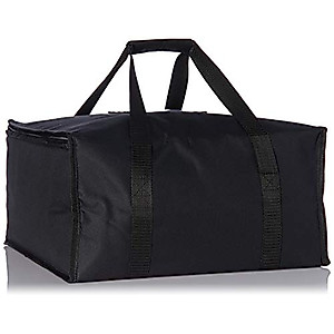 Pizza Insulated Thermal Food Delivery Bag, Sturdy, Foldable, Washable, Catering, Good for eats postmates (16'' x 16''x 9'')