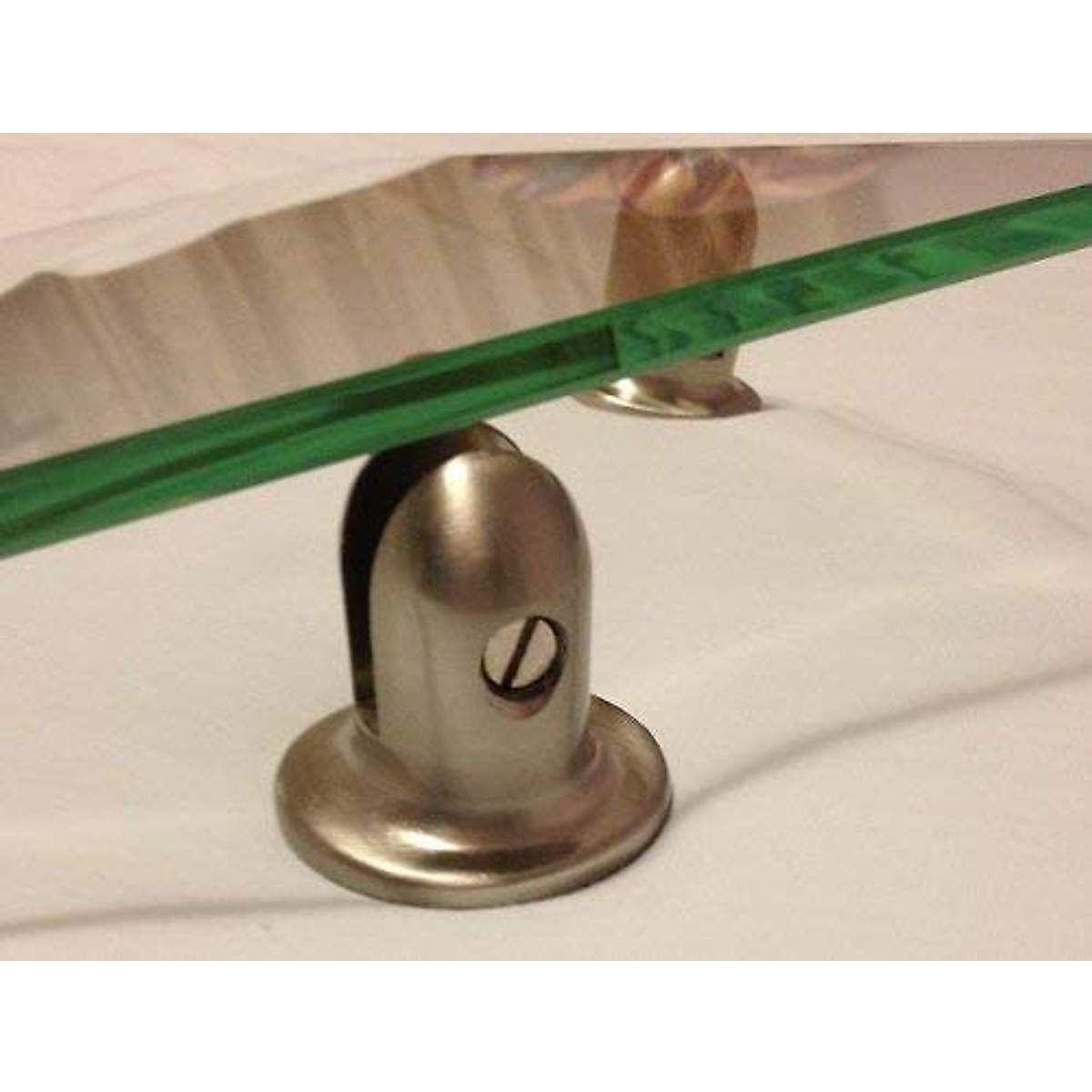 Knape & Vogt Vogt Kt-0134-1212Sn Decorative Corner Glass Shelf Kit L X 12 in W, 12 x 12"