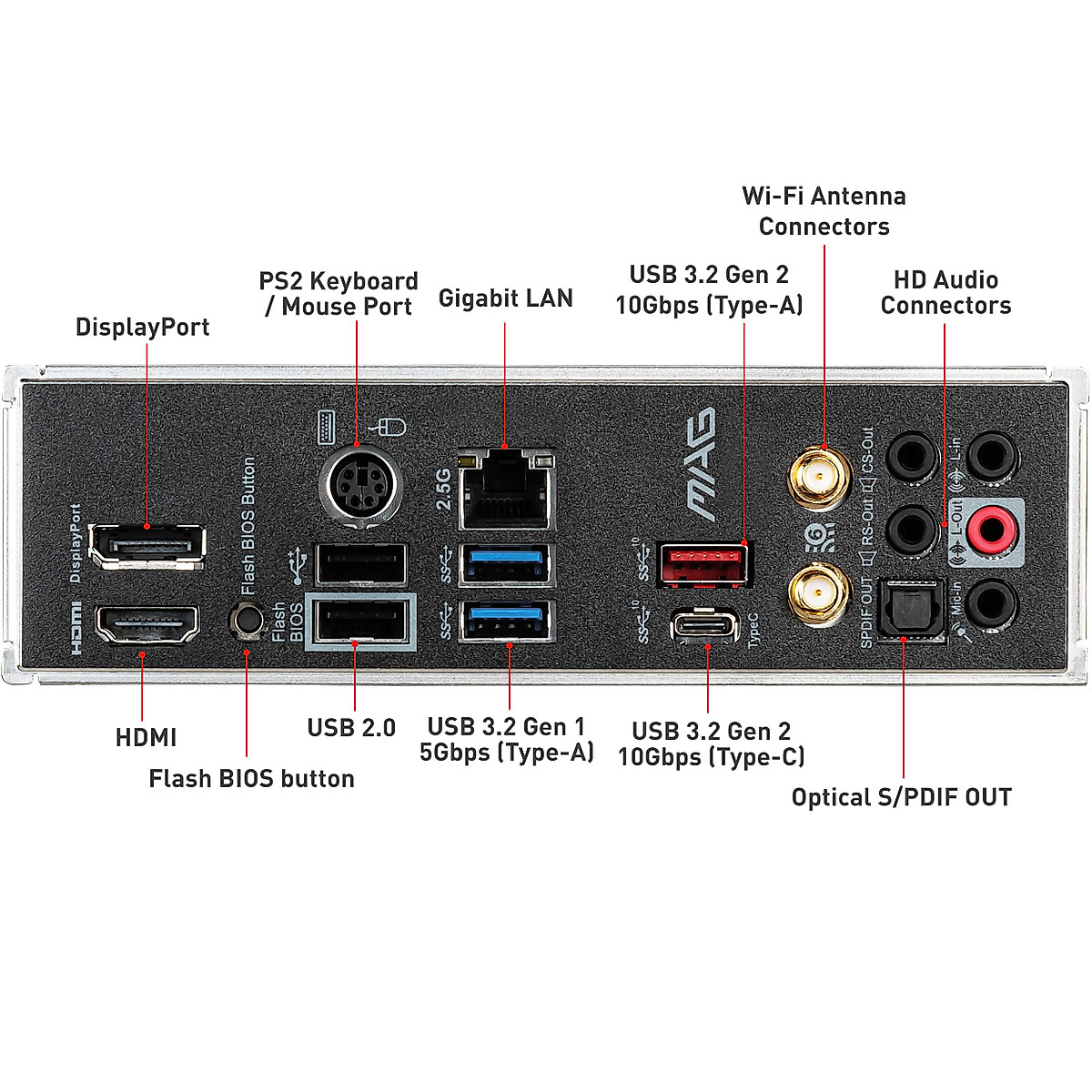 MSI MAG B550M Mortar WiFi Gaming Motherboard (AMD AM4, DDR4, PCIe 4.0, SATA 6Gb/s, M.2, USB 3.2 Gen 2, AX Wi-Fi 6, HDMI/DP, Micro-ATX, AMD Ryzen 5000 Series Processors)