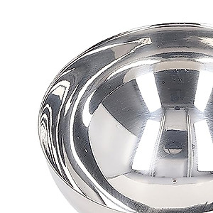 Aramox Ice Cream Bowl, Elegant Trifle Tasting Bowls Scratch Proof Stainless Steel Rust Resistant with Fork for Hotel (250ml)