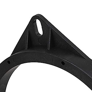 Black Plastic 6.5"" Car Speaker Adapters Mount Plates Bracket Pack of 2