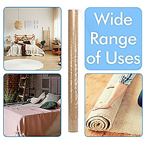 3 Pcs Large Plastic Rug Storage Bag, Fits Rug up to 6'x 9' Clear Carpet Bag Moving Bag with 100 Pcs Zip Tie Protects Rolled Rugs Perfect for Storage, Moving, Packing and Shipping