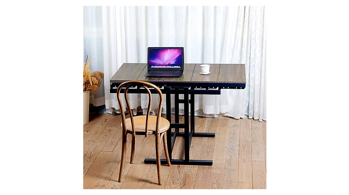 Brefhome Convertible 2-in-1 Shelf to Table | Space-Saving Furniture