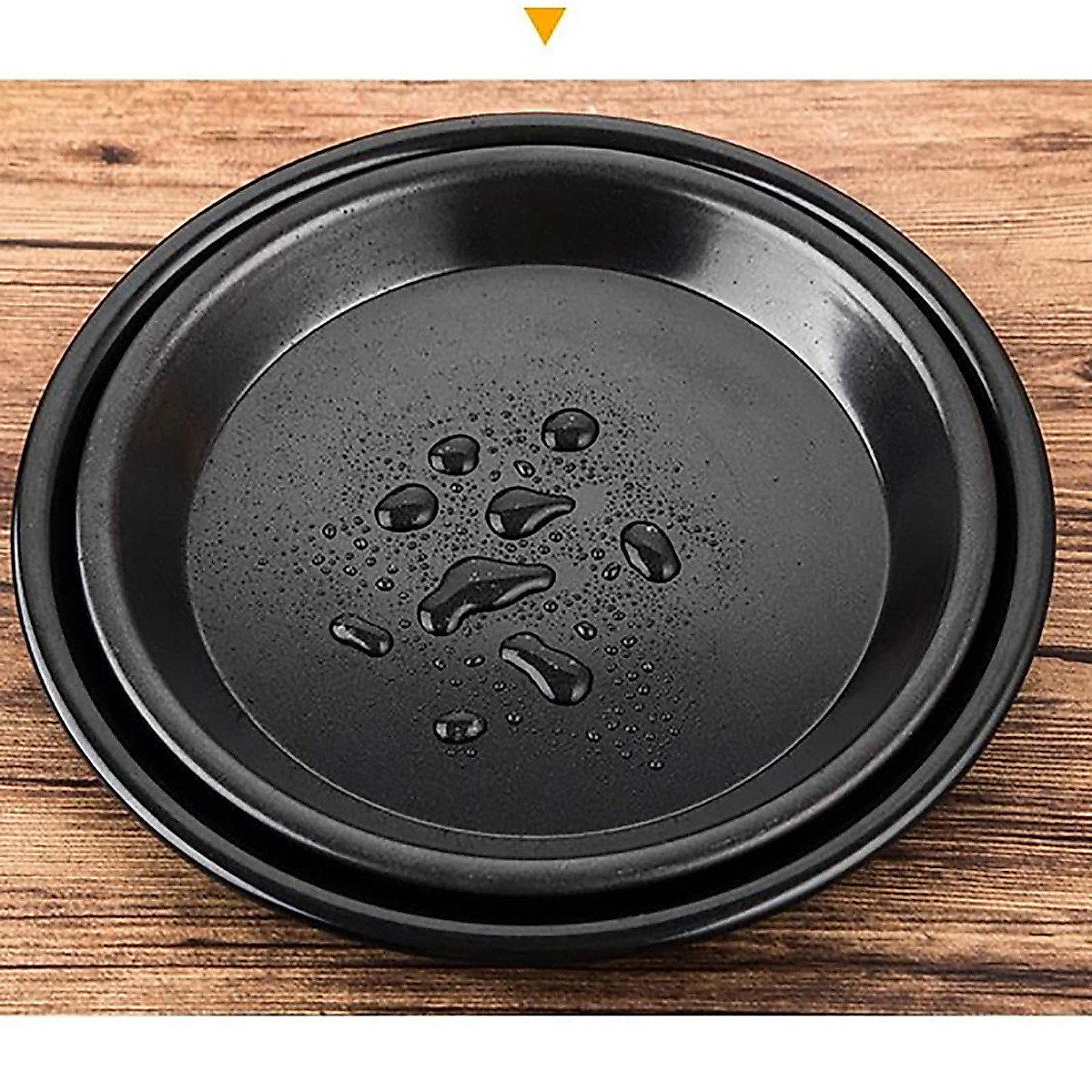 2 PCS Pizza Pan for Oven Non-Stick Bakeware Aluminum alloy Thicken Round 6 inch Pizza Tray Pizza Bakeware Set Nonstick Kitchenware Baking Pan for Restaurant Home Pizza Baking Dishwasher Safe