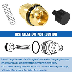 Yoursme 1423 Balancing Spool 132343 & 12318 Stop-Check Valve Kit for Moen Tub and Shower Faucets