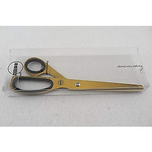 Fengtaiyuan J01 Scissors, 8in Gold, Stainless Steel, offices, households, DIY, embroidery, Dressmaking (J01)