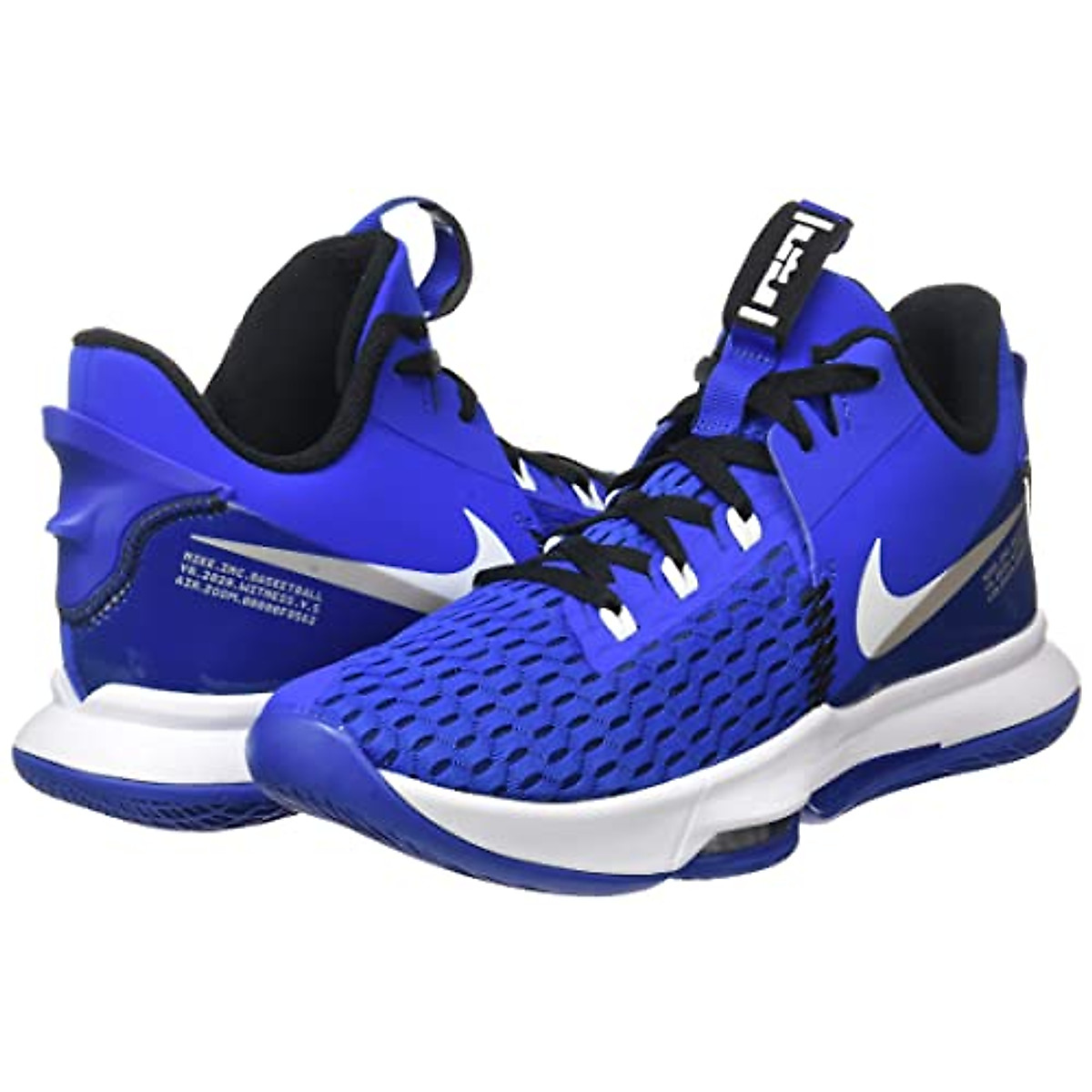 Nike Men's Gymnastics Shoes, Black Metallic Silver White, 44.5 EU