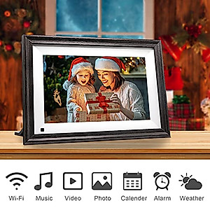 SAMMIX Digital Picture Frame Digital Photo Frame WiFi 10.1 Inch IPS Touch Screen, 16GB Storage, Motion Sensor, Auto-Rotate,Share Photos via Free App