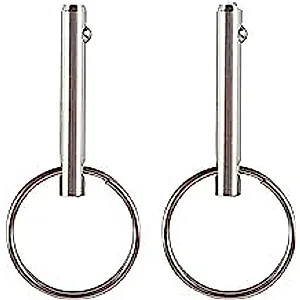 Set of 2, 1/4"(6.3mm) Quick Release Pins Usable Length 1.22"(31mm) for fits otal Gym Hitch Pin Set 1000 1100 1500 1700 1800