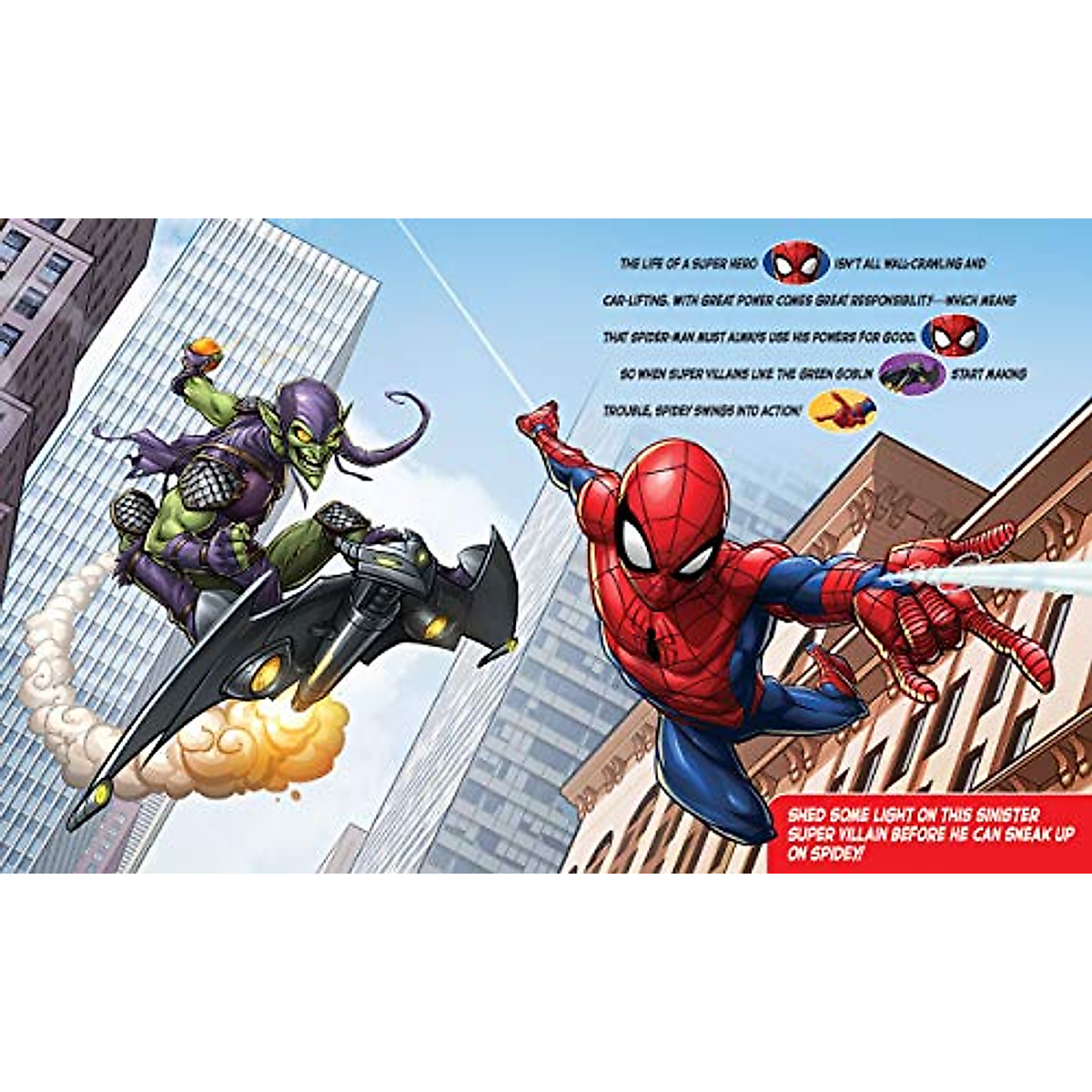 Marvel Spider-man - Pop-Up Board Book and Sound Flashlight Toy Set - PI Kids (Play-A-Sound)