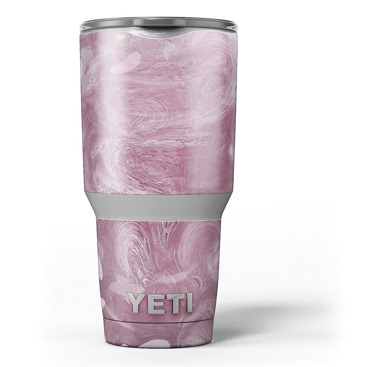 Design Skinz Pink Slate Marble Surface V15 - Skin Decal Vinyl Wrap Kit Compatible with The Yeti Rambler Cooler Tumbler Cups